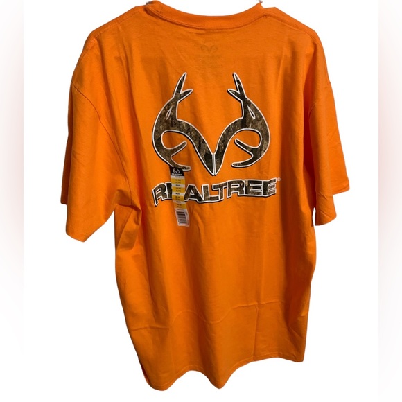 Realtree | Shirts | Realtree Mens Xl Pre Shrunk Orange Cotton Graphic ...